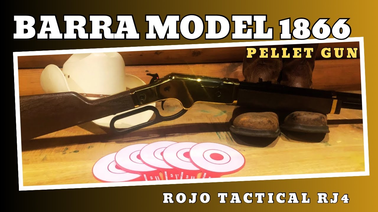 BARRA MODEL 1866 SPINNING ROJO RJ4 TARGETS #barra #1866 #pelletguns ...