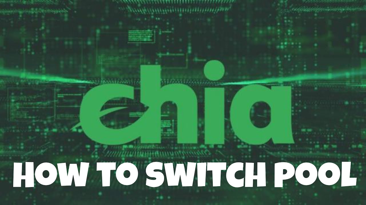 How to switch pools in Chia XCH from Space Pool to Foxy Pool - YouTube