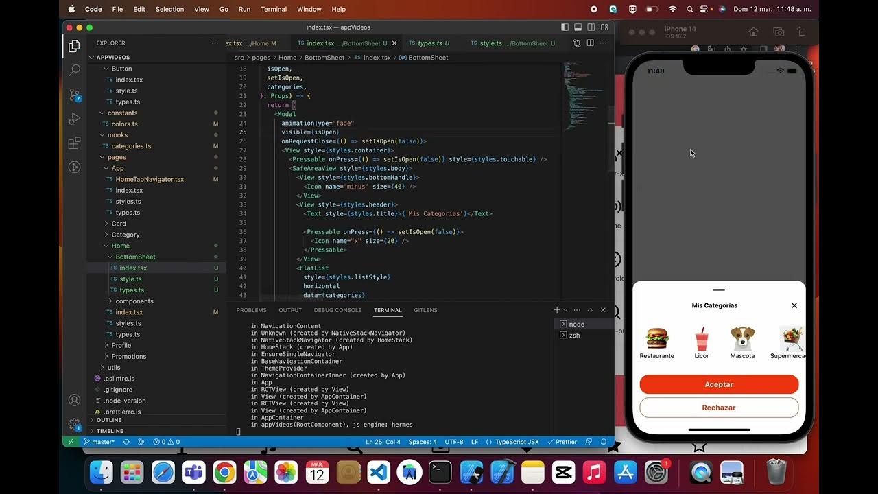 Crear Bottom Sheet solo con Modal (react native, typeScript) VIDEO 4 - YouTube
