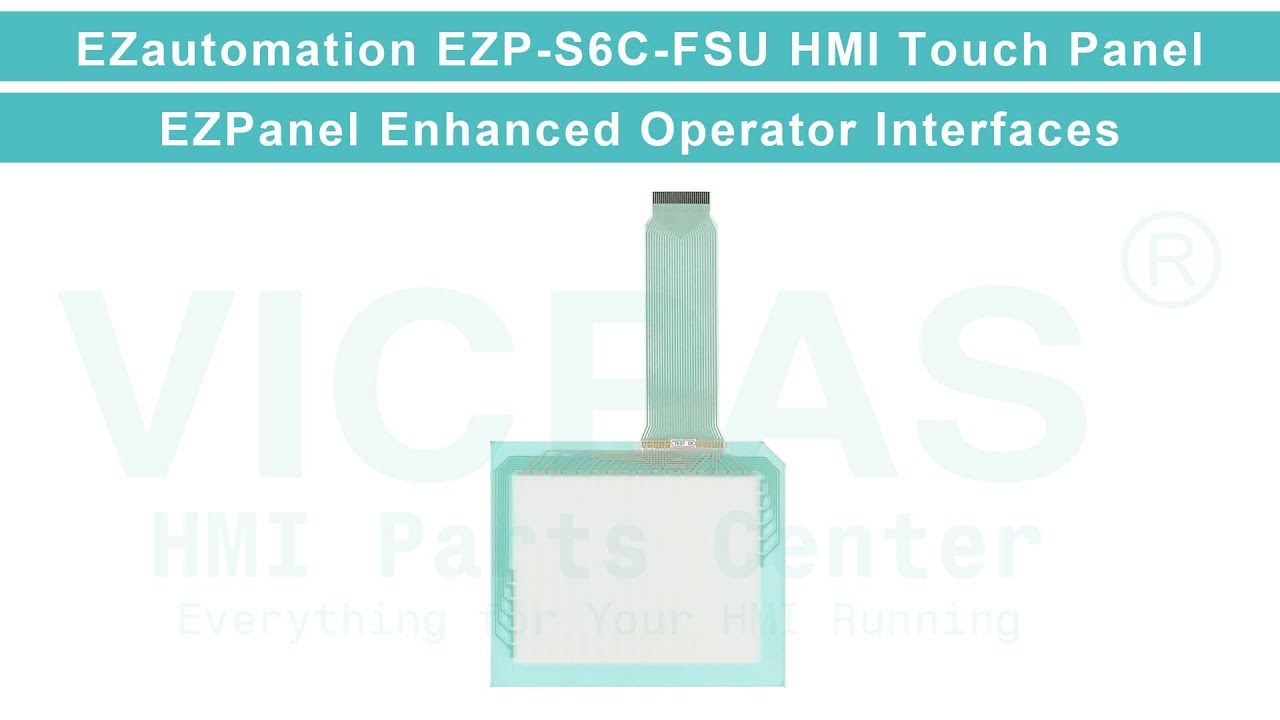 EZAutomation EZP-S6C-FSU HMI Touch Panel Glass Replacement Repair - YouTube