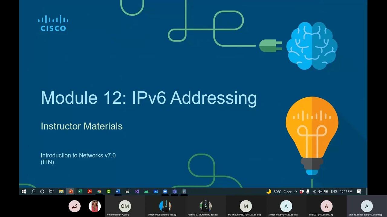Module 12 Ipv6 Addressing Youtube