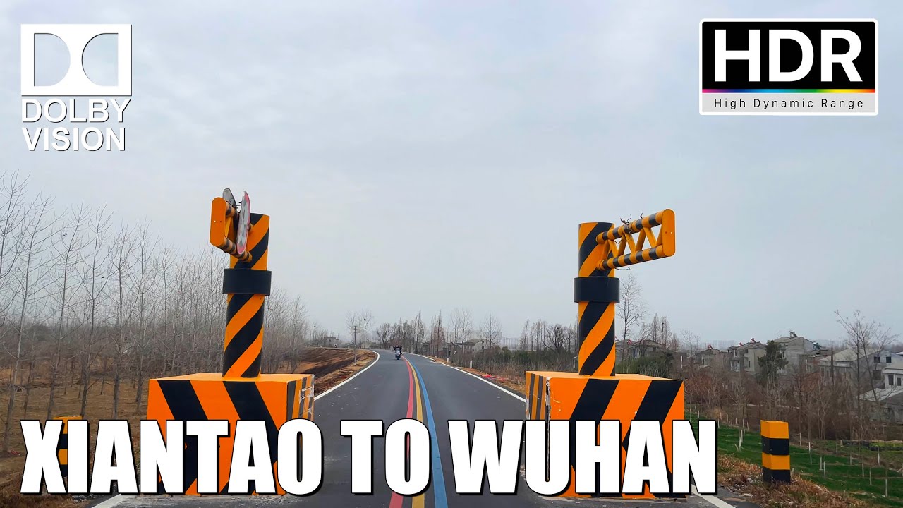 Driving in China, from Xiantao to Wuhan, Chinese rural roads - YouTube