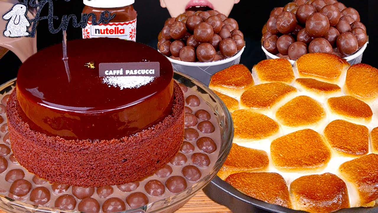 Asmr Maltesers Kitkat Magnum Chocolate Ice Cream Smores Dip Dessert