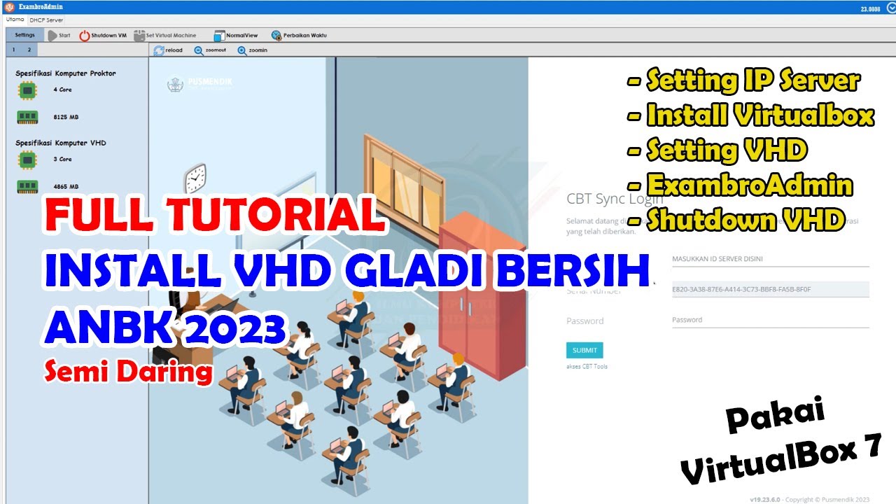 Cara Install VHD Gladi Bersih ANBK | FULL TUTORIAL PROKTOR - YouTube
