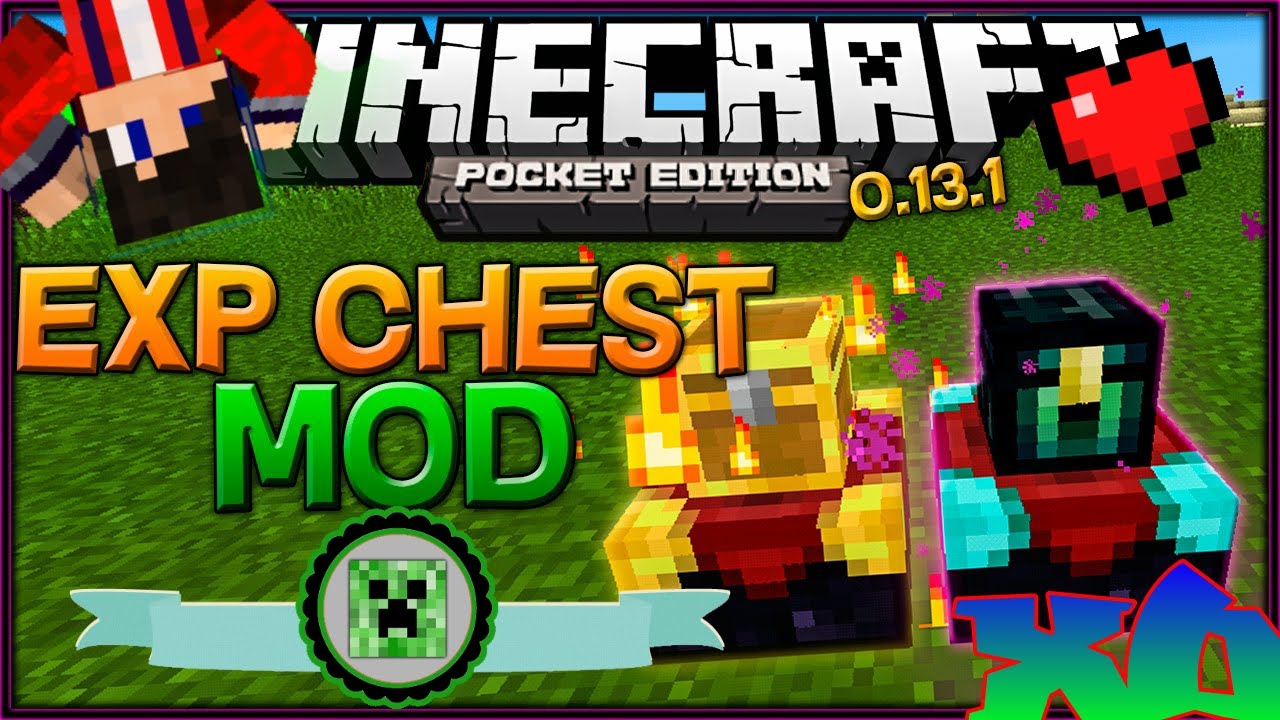 Mod for Minecraft PE | Exp Chest Mod | F.K.P - YouTube