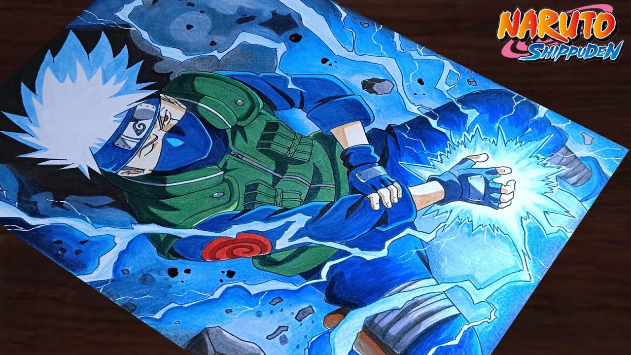 How To Drawhatake Kakashi With Chidoristep By Step Tutorial For