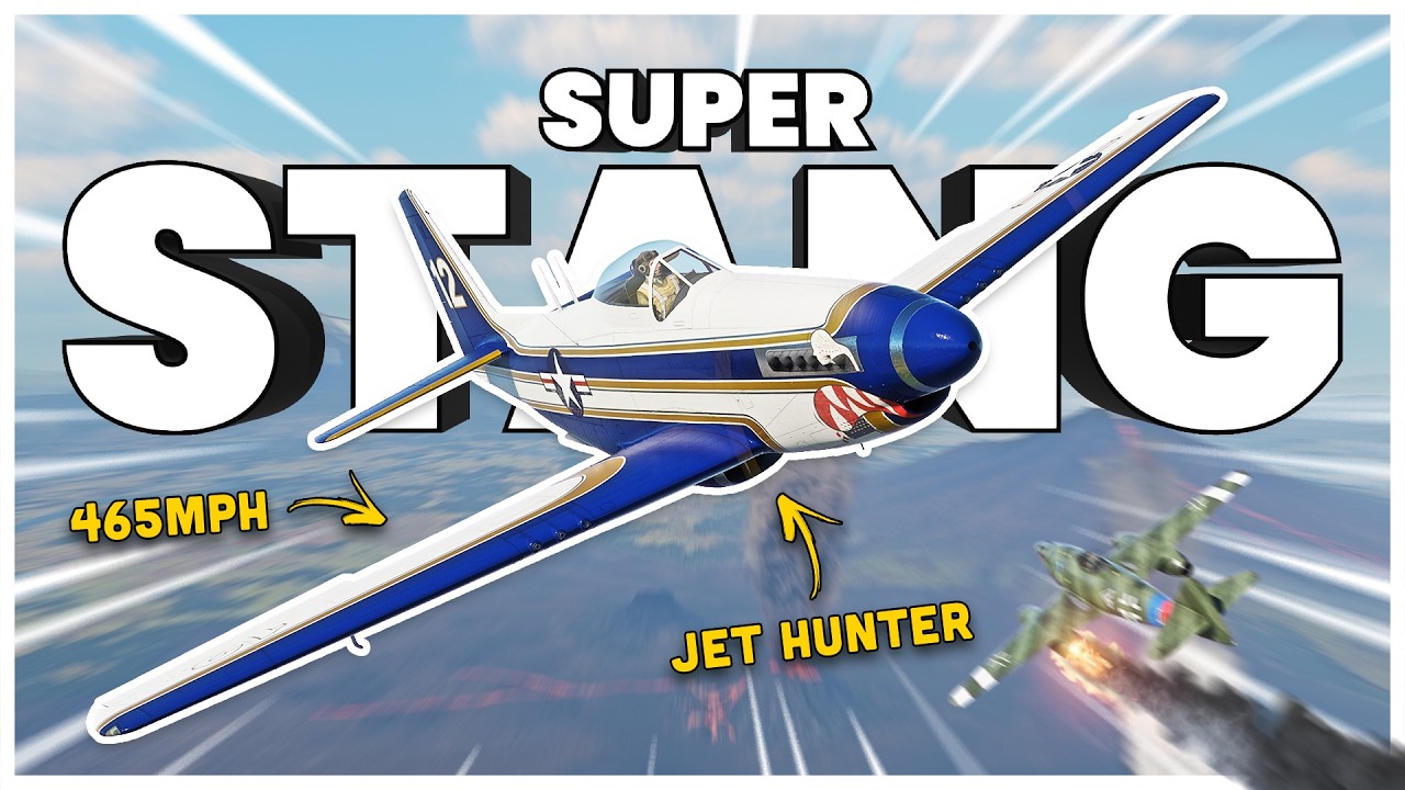The SUPER-STANG is CRACKED in War Thunder (P-51 H-5) - YouTube