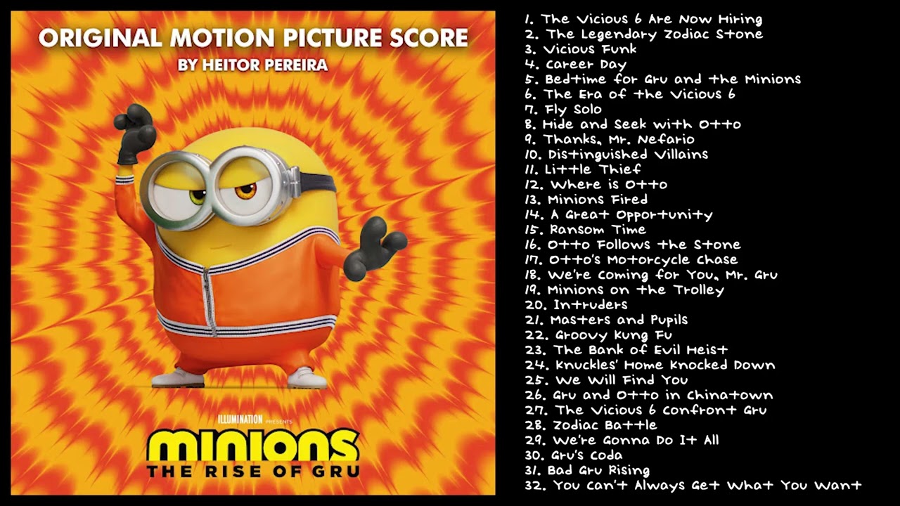 Minions: The Rise of Gru OST | Original Motion Picture Soundtrack ...