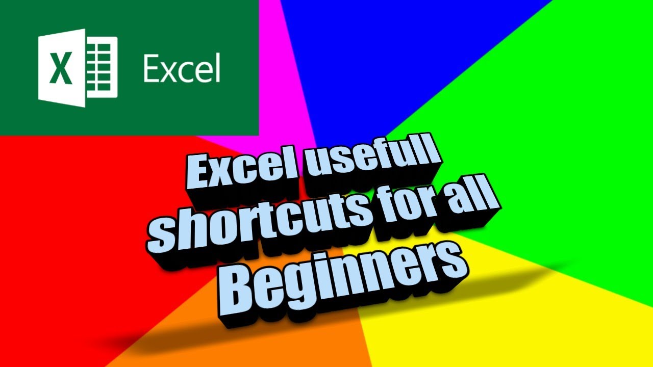 Excel usefull shortcuts for all Beginners - YouTube