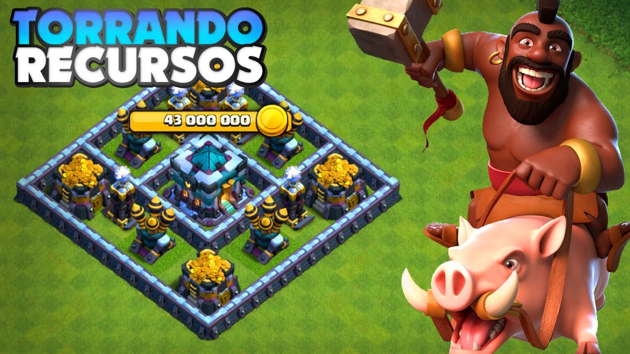 ESSE INÍCIO DE CV13 ESTÁ INSANO! TORRANDO TUDO EM MEU CV13 DO CLASH OF ...