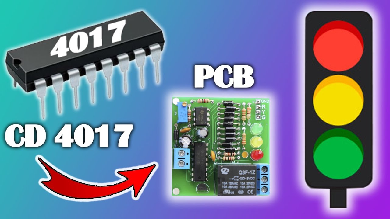 Como HACER SEMAFORO de MAQUETA con 4017 y 555 muy FÁCIL - YouTube