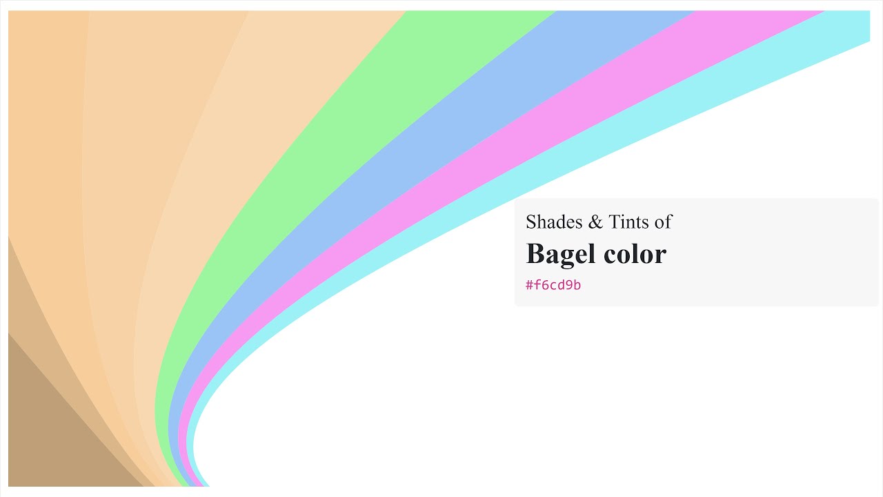 Shades & Tints of Bagel color #f6cd9b A Warm Yellow color #dab689 # ...