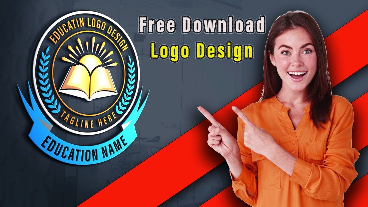 How to make an Education logo Design in illustrator-Rasheed RGD - YouTube