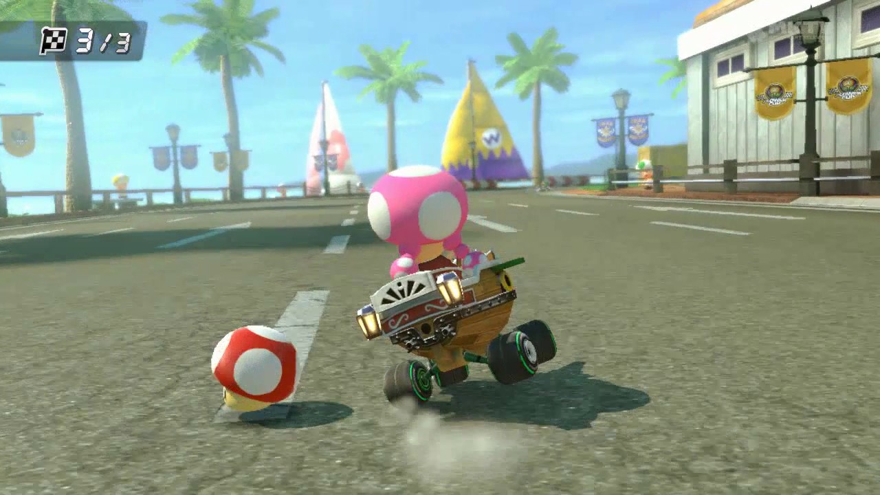 Mario Kart 8 Online Race - Toad Harbor - YouTube