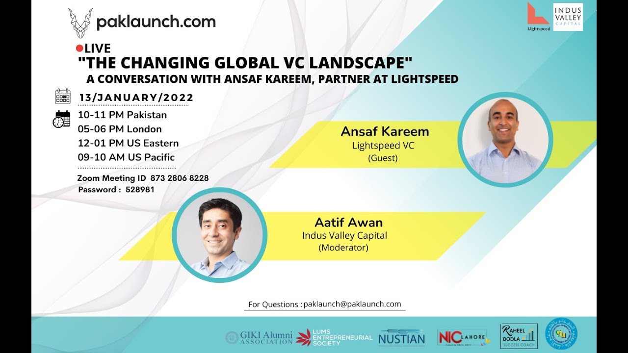 The Changing Global VC Landscape - A Conversation with Ansaf Kareem, Partner at Lightspeed - YouTube