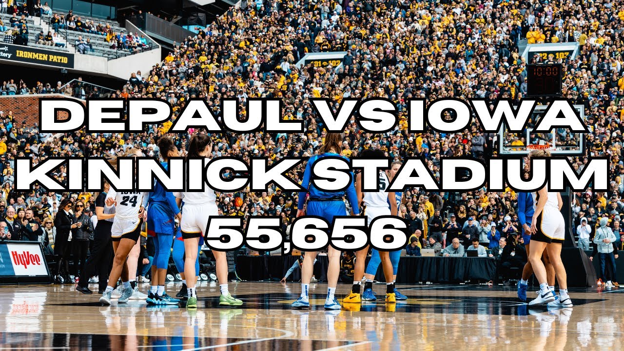 B1 - DePaul vs Iowa - Women's Basketball - Crossover at Kinnick Stadium ...