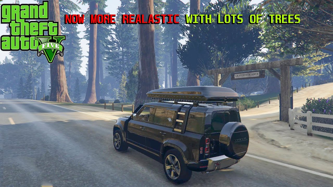 Gta 5 realistic mod with More trees and forest area-[#gta #gta5 # ...