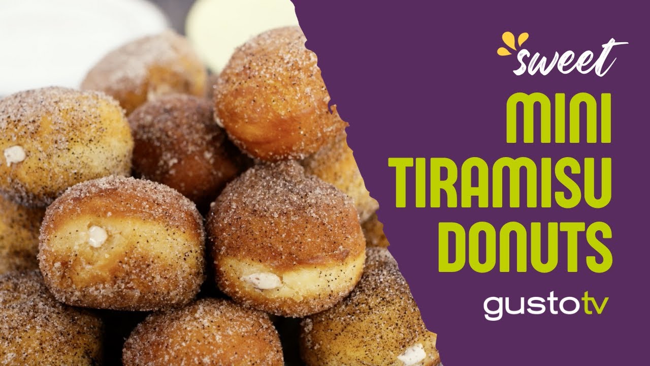 Mini Tiramisu Donuts 🍩 Bite-sized bliss in every bite! - YouTube