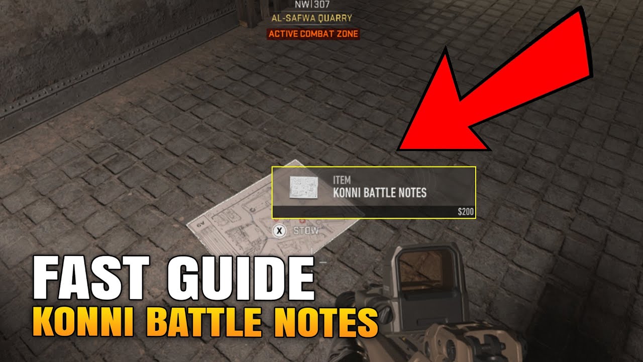 KONNI BATTLE NOTES? Fast & Easy Battle Plans Completion in DMZ - YouTube