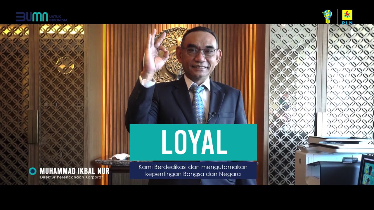 AKHLAK Sebagai Core Values PLN - YouTube