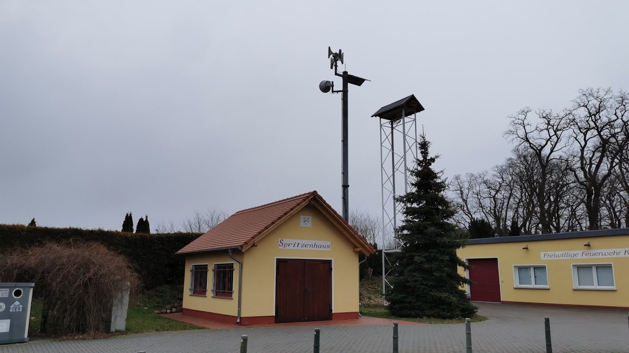 Sirenenprobe in Kliestow bei Trebbin mit einer Hörmann ECN 600 - YouTube