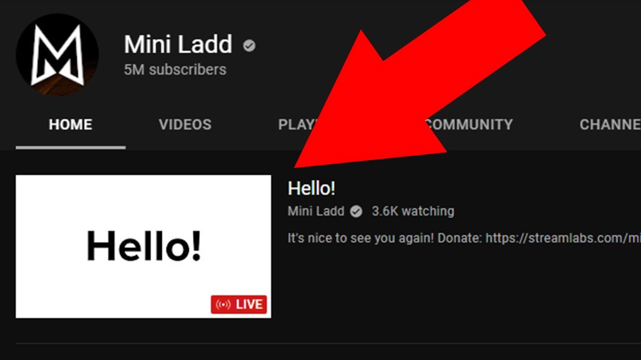 🔴 MINI LADD IS LIVESTREAMING?!? 🔴 - YouTube