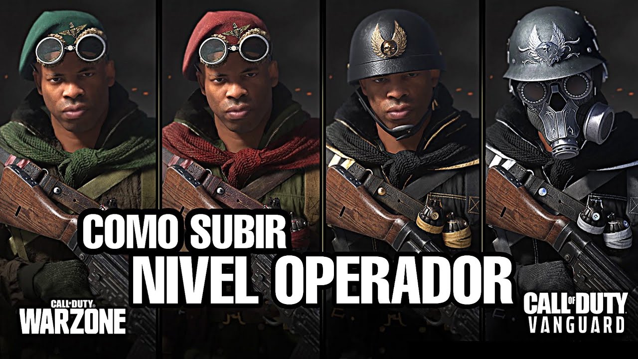COMO SUBIR DE NIVEL ARTHUR, WADE ,HALIMA CUALQUIER OPERADOR WARZONE ...