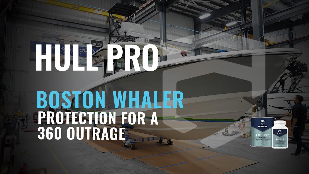 Armus Hull Pro on Boston Whaler - Protection for a 360 Outrage - YouTube