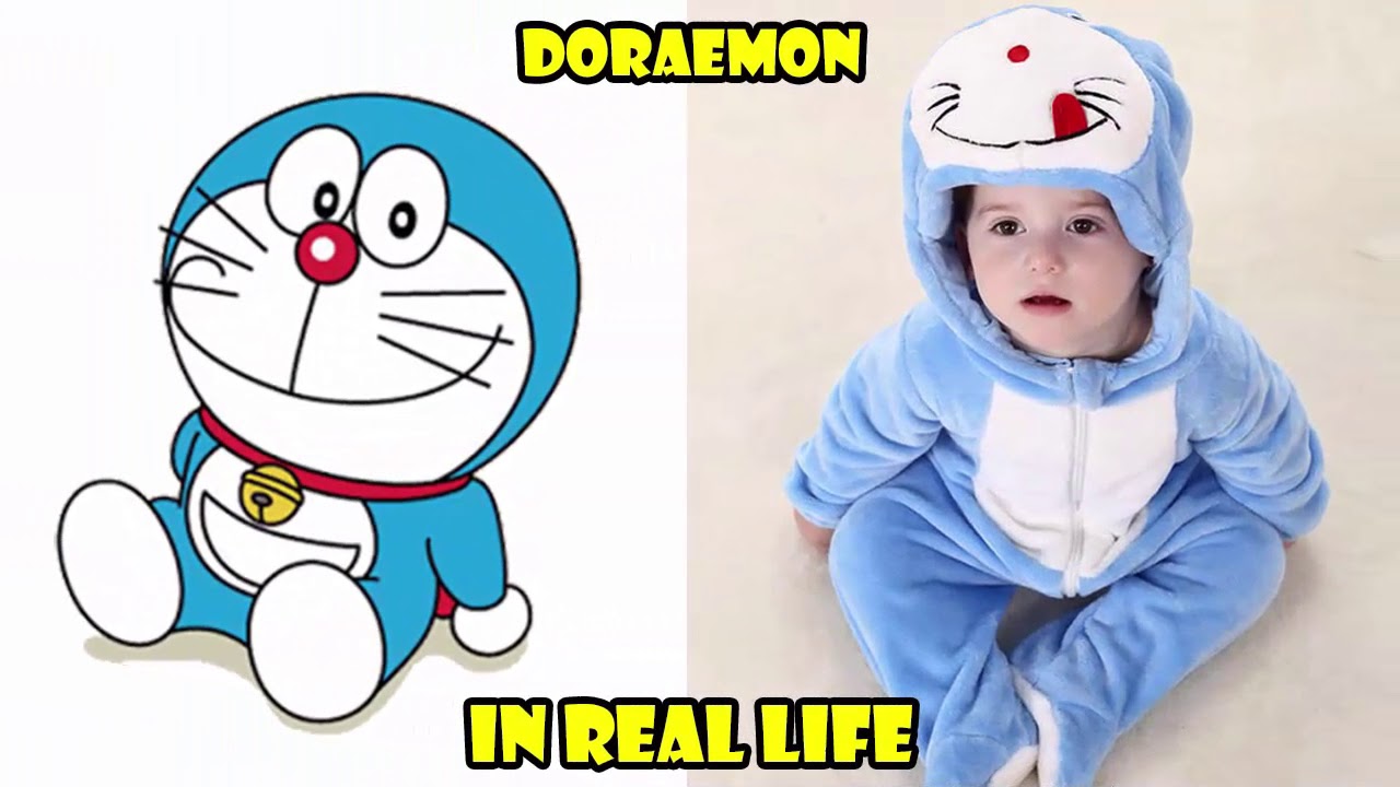 Doraemon Characters in Real Life - YouTube