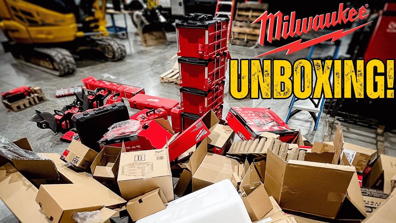 Unboxing Two Pallets of Milwaukee Tools for Landscaping! - YouTube