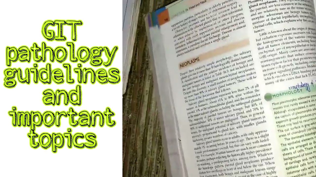 GIT pathology guidelines and important topics - YouTube