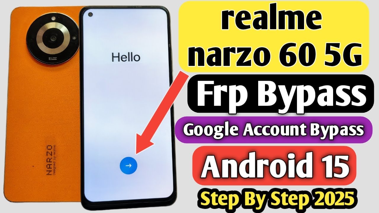 Realme Narzo 60 Frp Bypass Android 15 | Narzo 60 Google Account Bypass ...