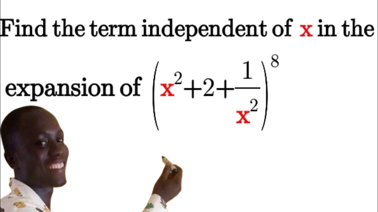 Find the term independent of x in binomial expansion of (x²+2+x^-2)^8 ...