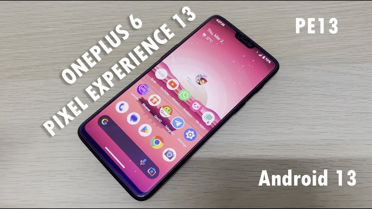 OnePlus 6 Pixel Experience Plus 13 Hands-On! - YouTube