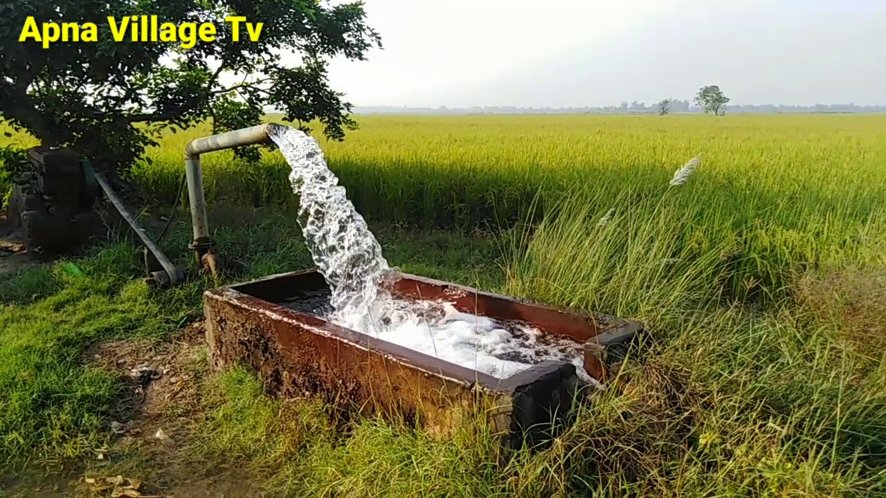 Diesel engine tube well farming technology in the Punjab village area ...