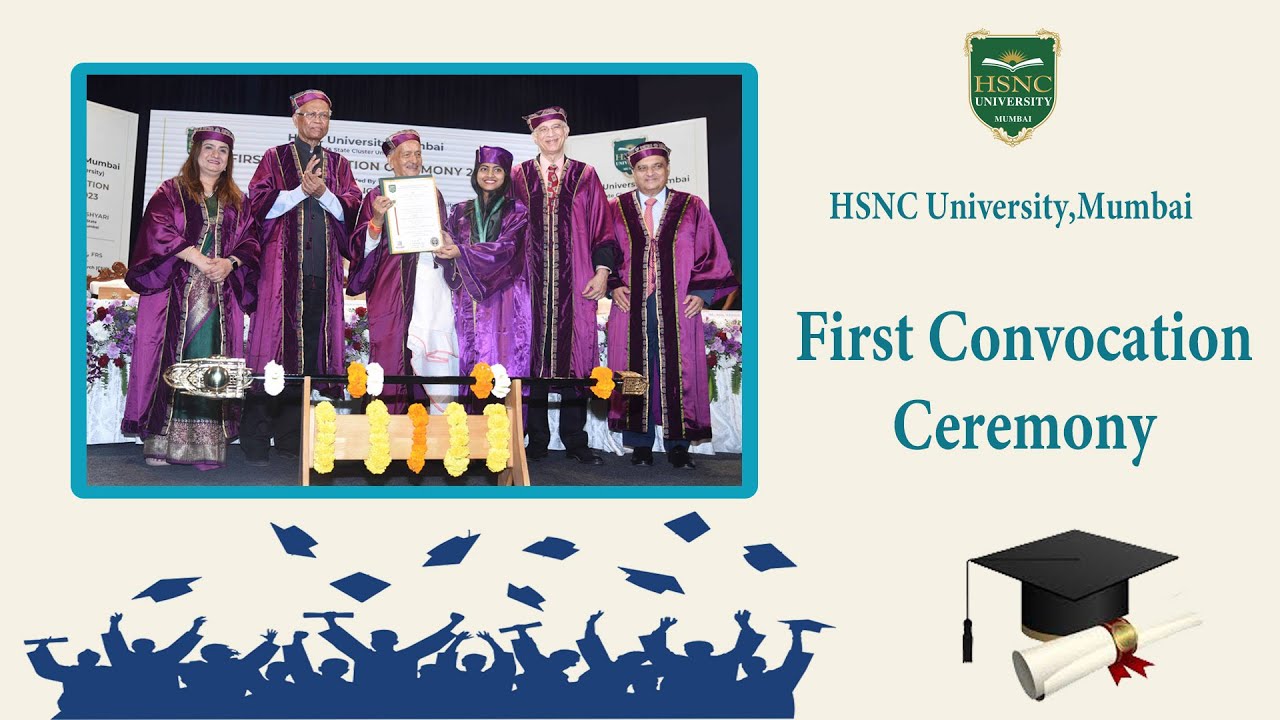 First Convocation Ceremony - HSNC University ,Mumbai. - YouTube