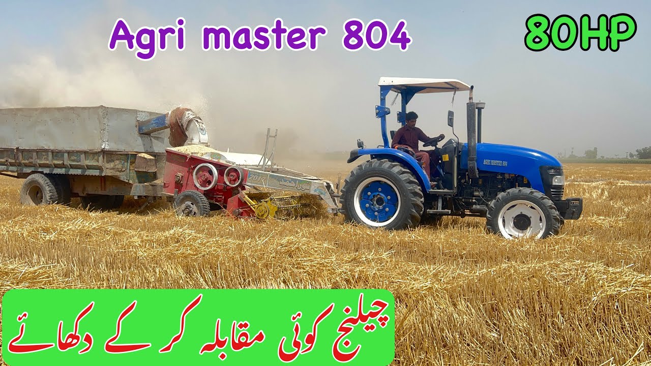 Agri master tractor with YTO engine wheat straw, upper blur machine ...