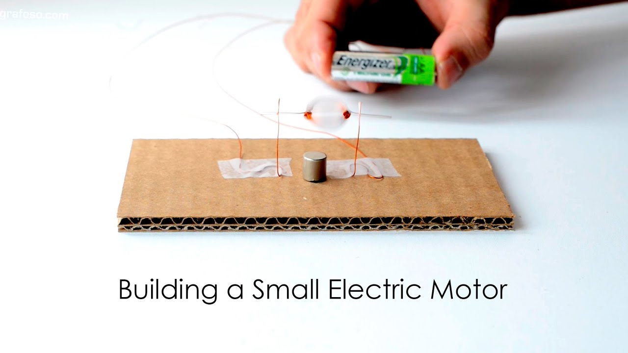 Building a small electric motor - YouTube