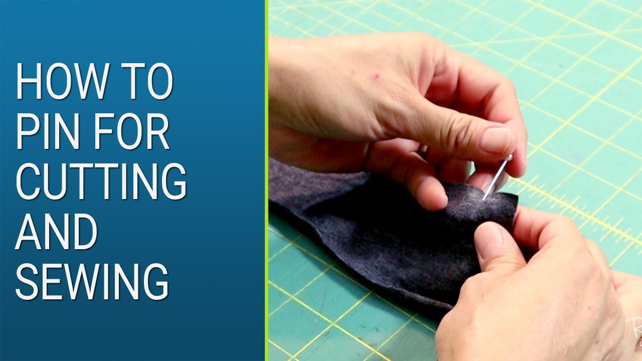 How to Pin Your Sewing Project for Cutting and Sewing Tutorial - YouTube