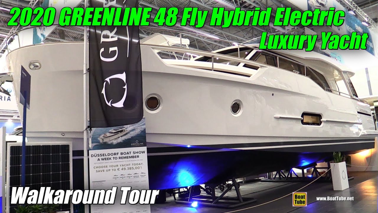 2020 Greenline 48 Fly Hybrid Yacht - Walkaround Tour - 2020 Boot ...