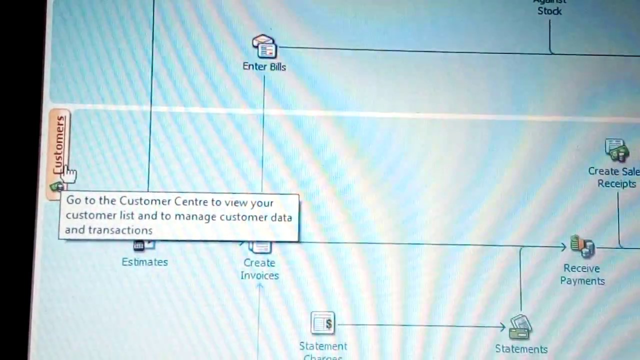 full detailed function of Flow Chart in Quickbooks - YouTube
