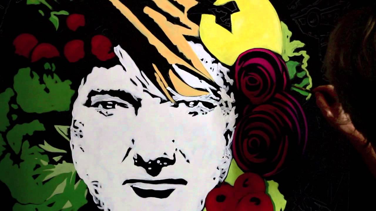 Eric Waugh paints Portrait of Lou Gramm of Foreigner time lapse - YouTube