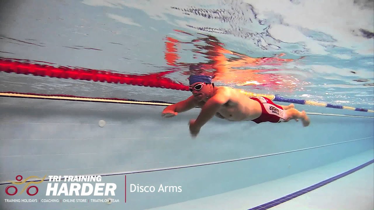 Tri Training Harder Swim Drills -- Disco Arms - YouTube