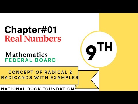 Class 9 maths chapter 1 New Book | radicals and radicands | National ...