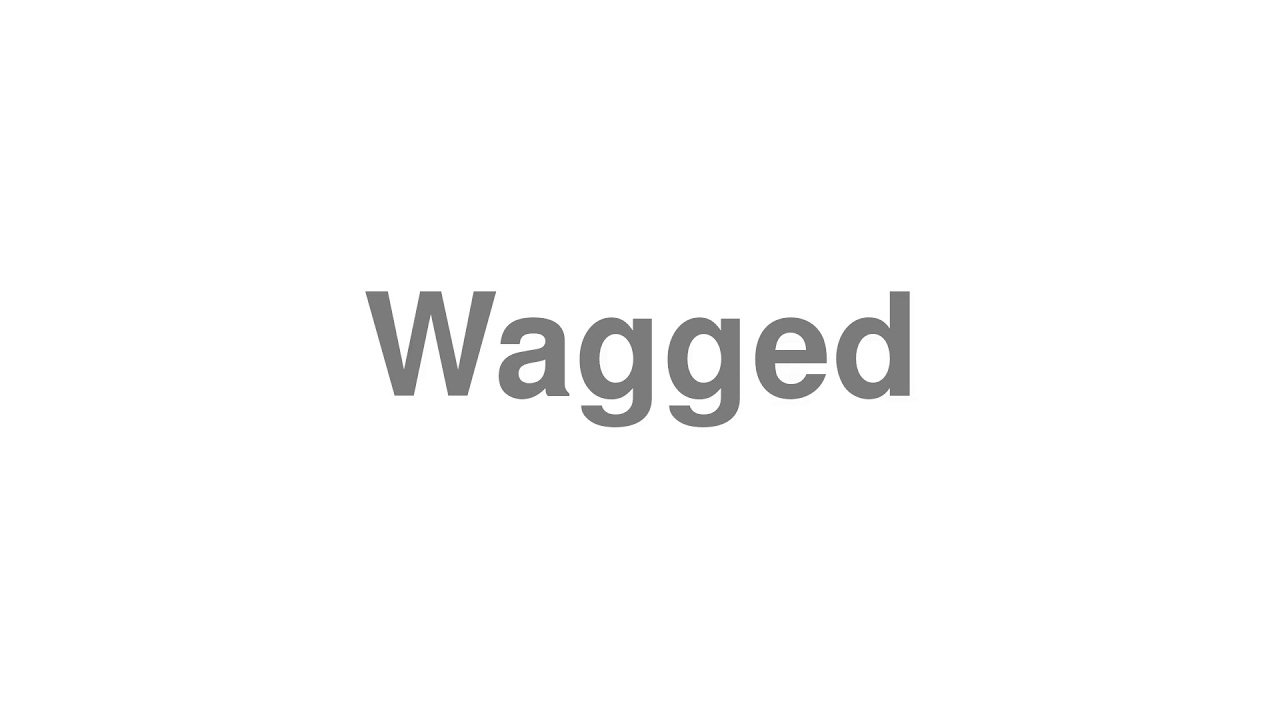 How to Pronounce "Wagged" - YouTube