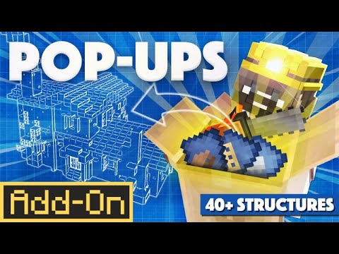 Pop-Ups Add-On | Minecraft Marketplace Addon | Showcase - YouTube