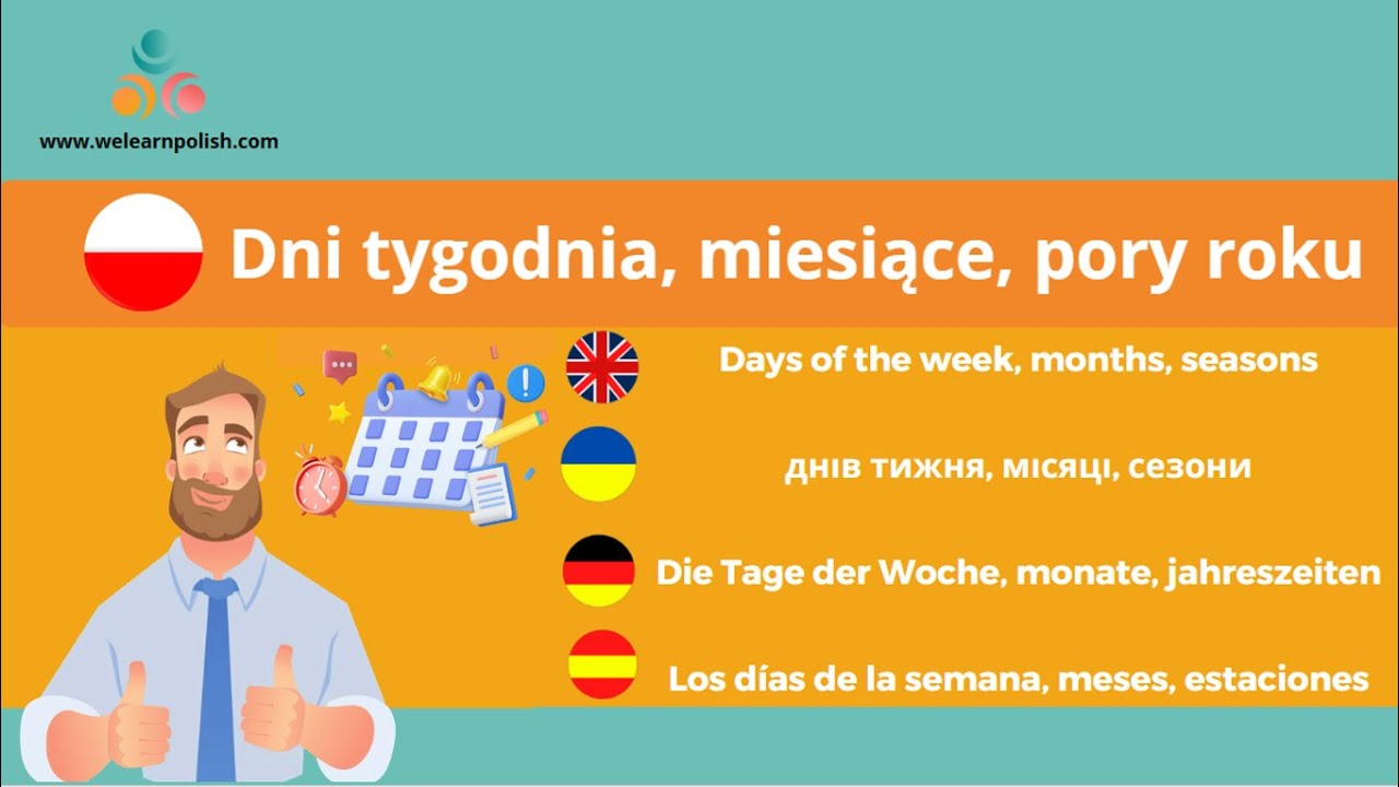Days, months and seasons in Polish - YouTube