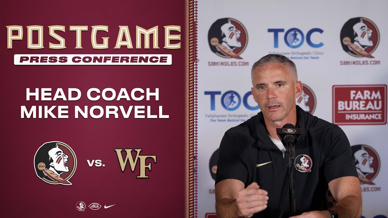 MIKE NORVELL | FSU Football Wake Forest Post Game Press Conference ...