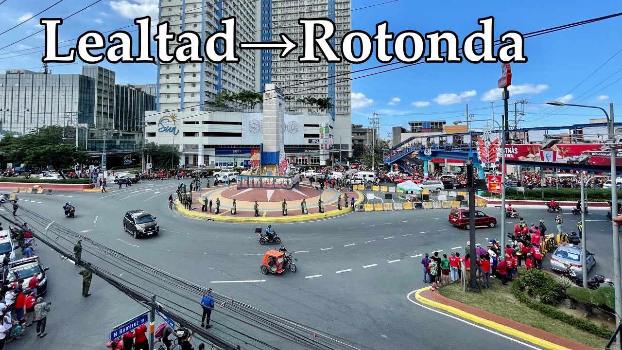 Manila Street Walk | Lealtad to Rotonda Walking Tour - YouTube