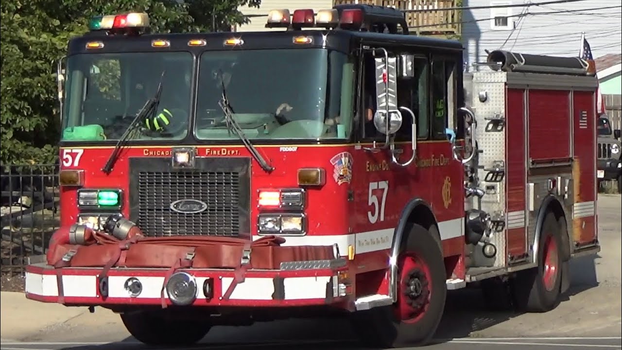 Chicago Fire Department Engine 57 Responding - YouTube